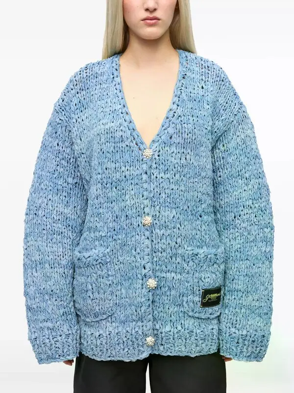 GANNI Speckle-knit Cardigan