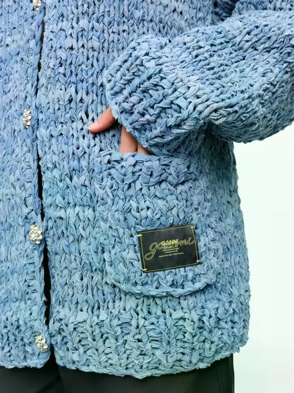 GANNI Speckle-knit Cardigan