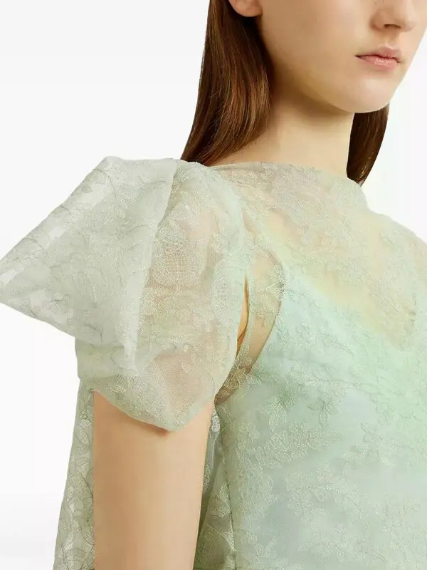 Erdem Asymmetric Draped Dress In Green - 50% Off | Editorialist