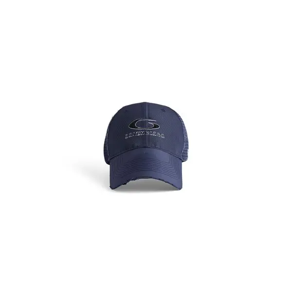 Balenciaga Perforated Trucker Cap - Blue