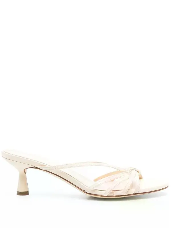AeydĒ 50mm Leather Sandals - Neutrals