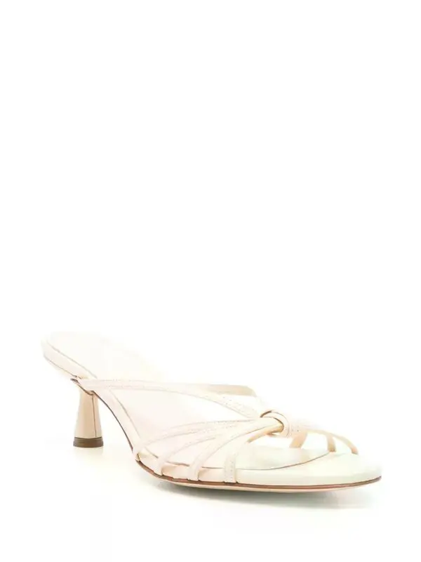 AeydĒ 50mm Leather Sandals - Neutrals