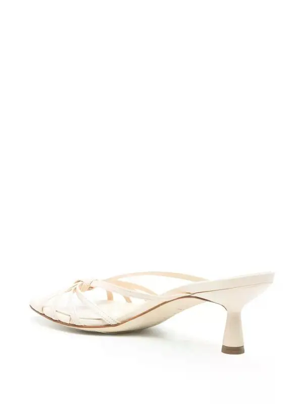 AeydĒ 50mm Leather Sandals - Neutrals
