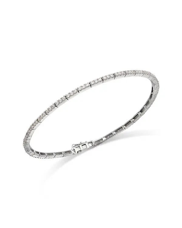 Bloomingdale'S Diamond Tennis Bracelet In 14k Gold, 1.0 Tcw - White