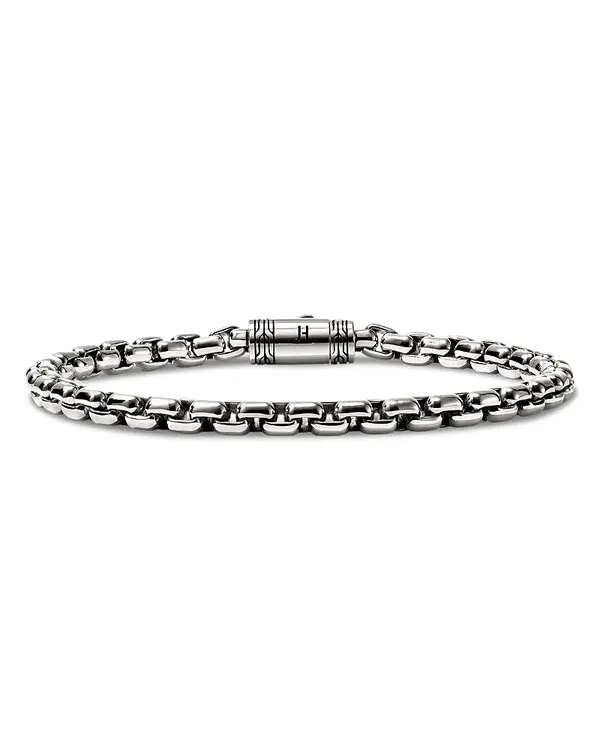 John Hardy Sterling Box Chain Bracelet 4.8mm - Silver