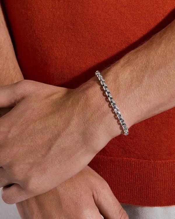 John Hardy Sterling Box Chain Bracelet - Silver
