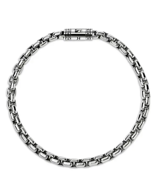 John Hardy Sterling Box Chain Bracelet - Silver