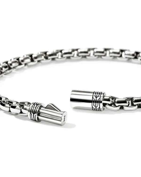 John Hardy Sterling Box Chain Bracelet - Silver