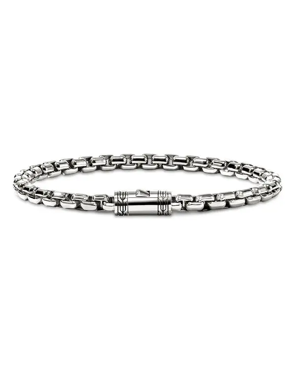 John Hardy Sterling Box Chain Bracelet - Silver