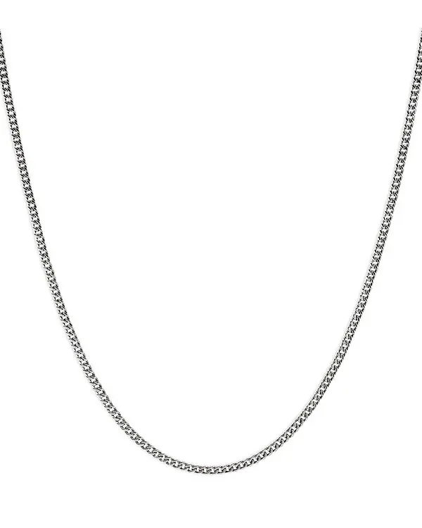 John Hardy Sterling Curb Chain Link Necklace - Silver