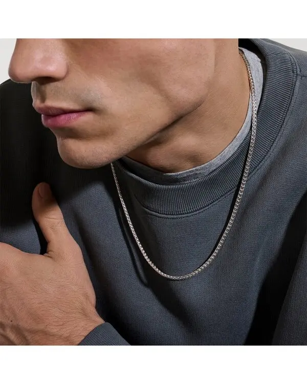 John Hardy Chain Icon Mini Necklace - Silver