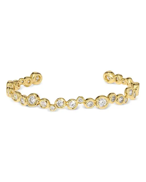Alexis Bittar Asterales Cubic Zirconia Cuff Bracelet - Gold