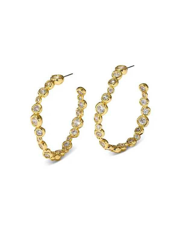 Alexis Bittar Asterales Cubic Zirconia Hoop Earrings - Gold
