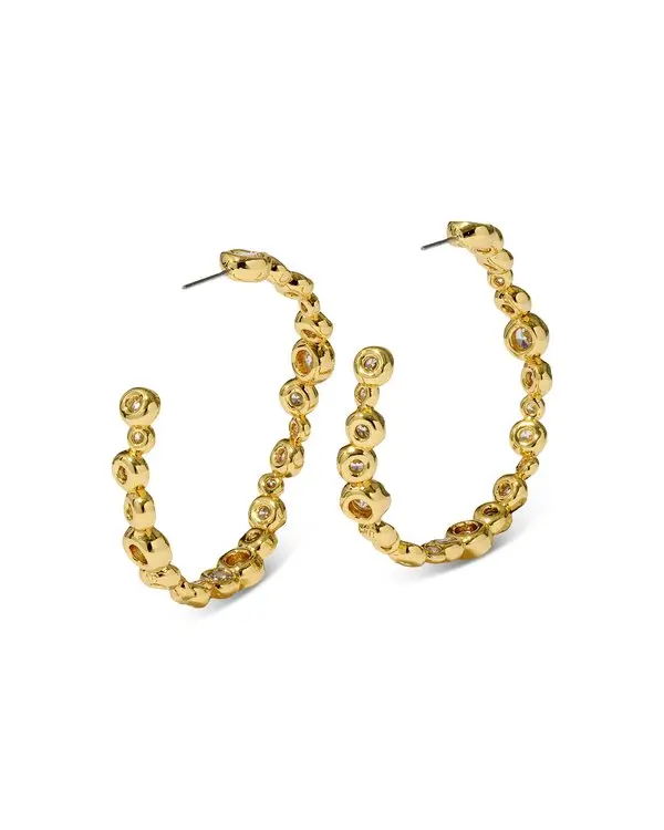 Alexis Bittar Asterales Cubic Zirconia Hoop Earrings - Gold