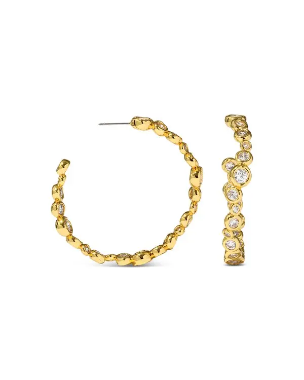 Alexis Bittar Asterales Cubic Zirconia Hoop Earrings - Gold