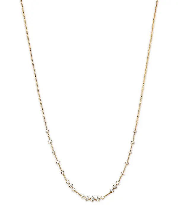 Bloomingdale'S Scattered Diamond Station Necklace 1.0 Ct. T. W - Gold