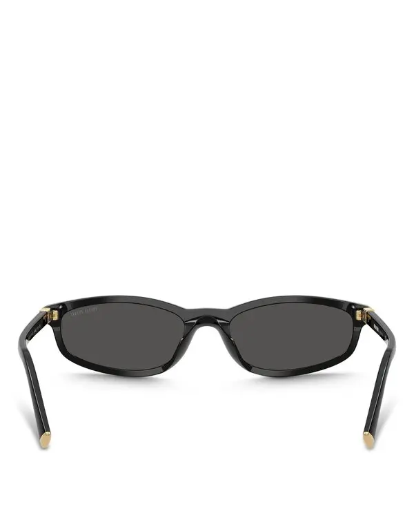 Miu Miu Miu Regarde Oval Sunglasses - Black