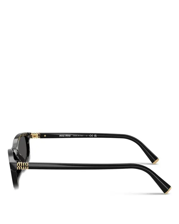 Miu Miu Miu Regarde Oval Sunglasses - Black