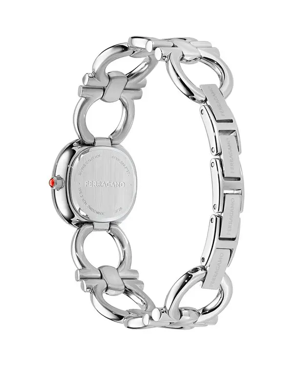FERRAGAMO Double Gancini Watch - Blue/silver