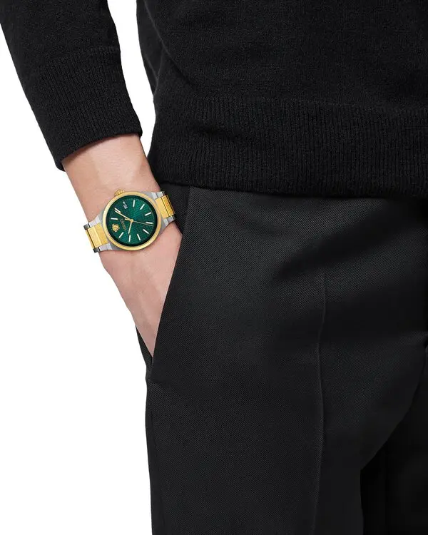 Versace V-auria Bracelet Watch 39mm - Two Tone