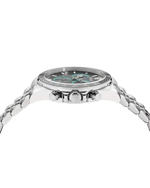 Versace Greca Chrono Wave Chronograph Watch - Gray/silver
