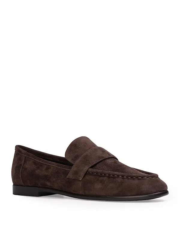 BLACK SUEDE STUDIO Loafer Flats - Hot Fudge