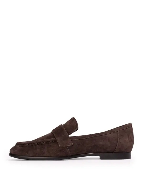 BLACK SUEDE STUDIO Loafer Flats - Hot Fudge