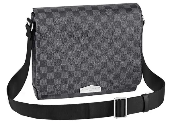 LOUIS VUITTON District Pm Messenger Bag Damier Graphite