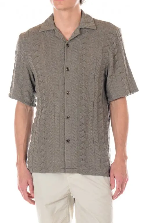 ORIGINAL PAPERBACKS Positano Cabled Knit Camp Shirt