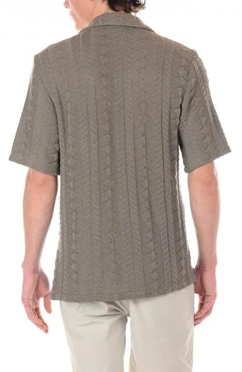 ORIGINAL PAPERBACKS Positano Cabled Knit Camp Shirt