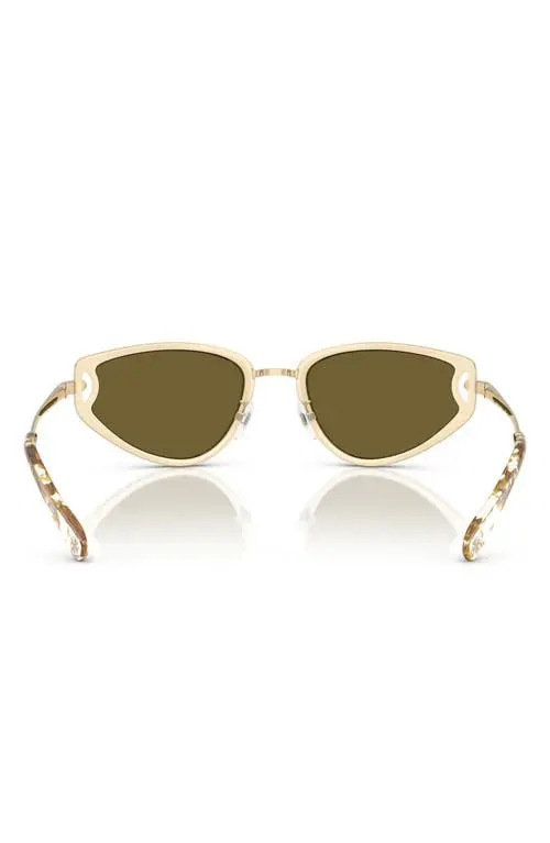 Tory Burch 53mm Cat Eye Sunglasses - Ivory / Ochre