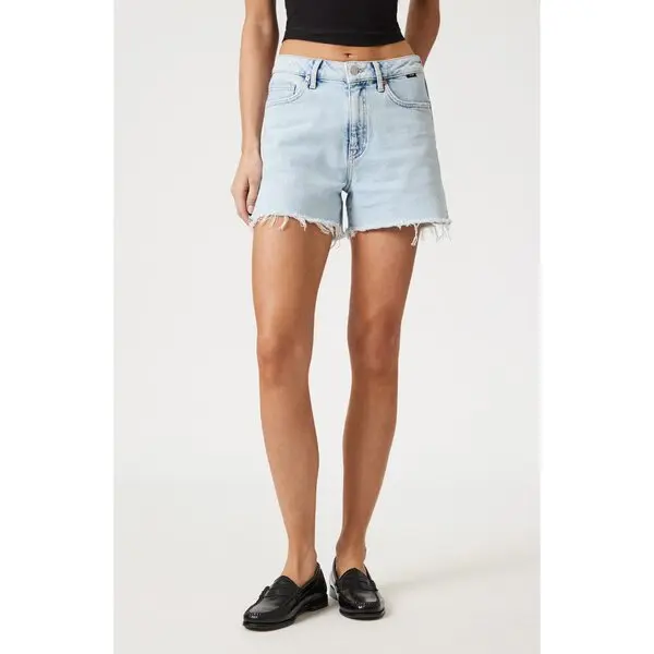 MAVI Heidi High-waist Relaxed Denim Cutoff Shorts - Bleached