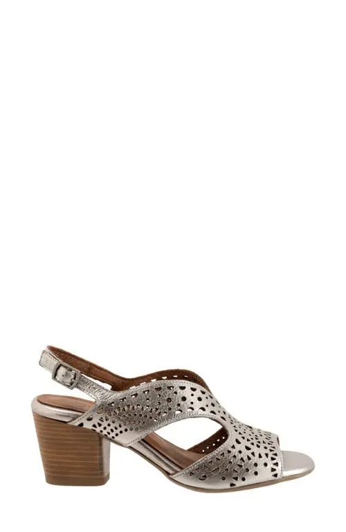 BUENO Caroline Slingback Sandal - Dark Silver