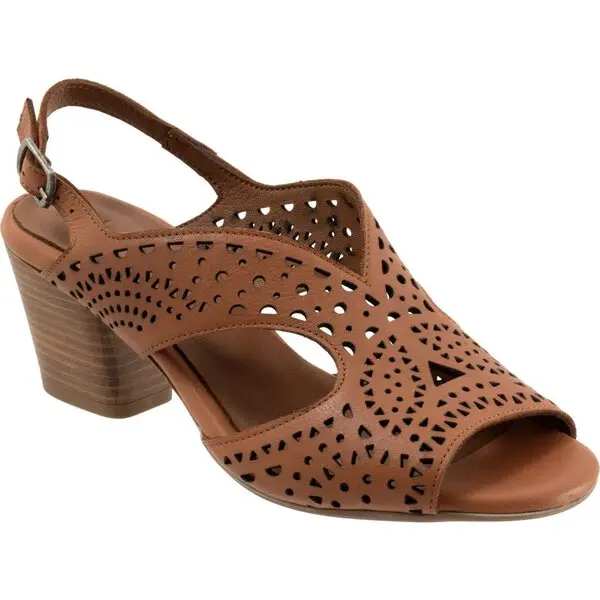 BUENO Caroline Slingback Sandal - Dark Tan