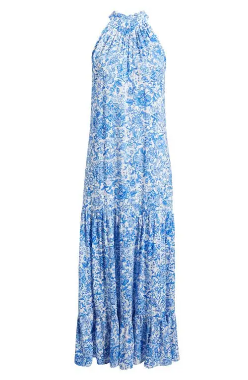 Buy Vince Camuto Sleeveless Halter Neck Midi Dress Bluebell At