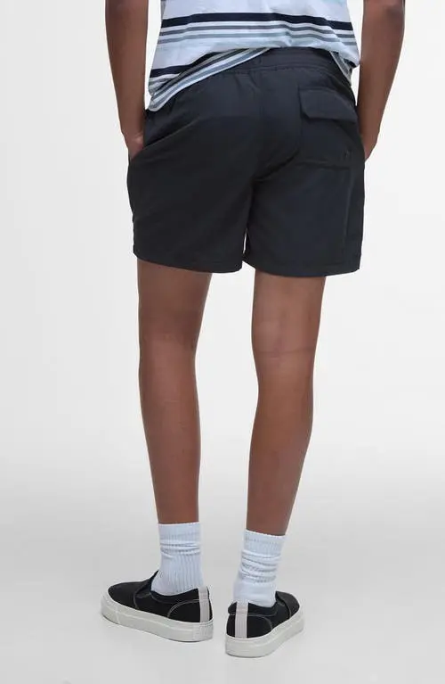 Barbour Staple Logo Swim Trunks - Black