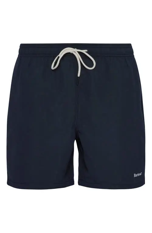 Barbour Staple Logo Swim Trunks - Black