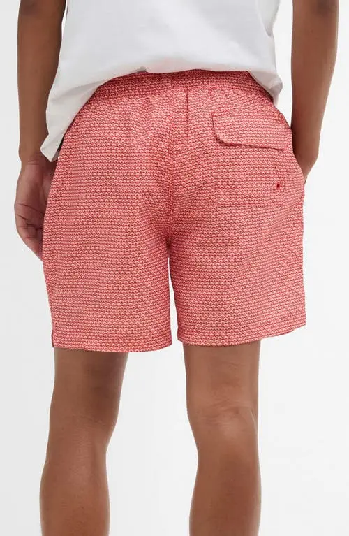 Barbour Shell Swim Trunks - Red