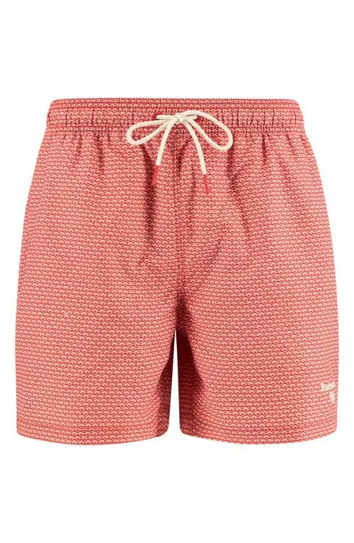 Barbour Shell Swim Trunks - Red