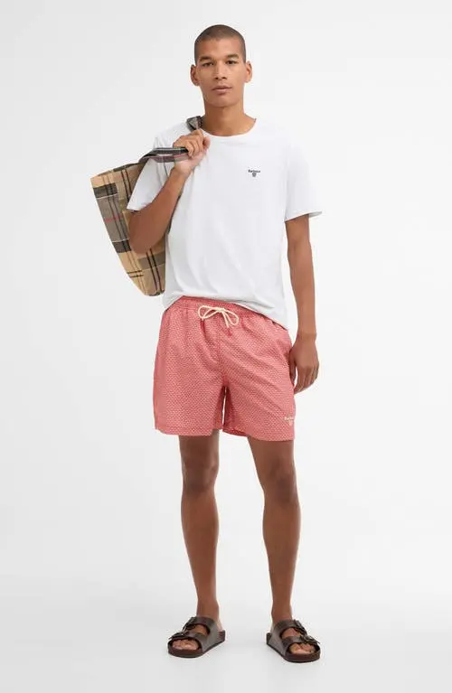 Barbour Shell Swim Trunks - Red