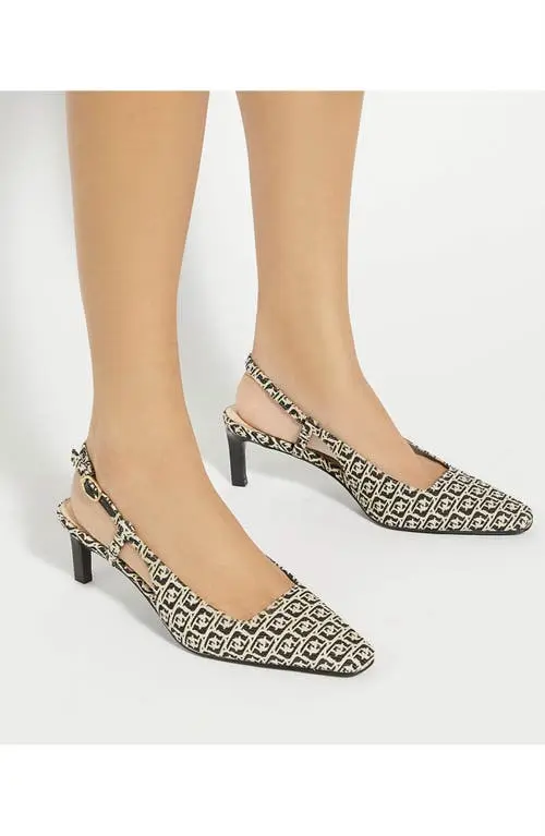 Dune London Dancing Slingback Kitten Heel Pumps - Black