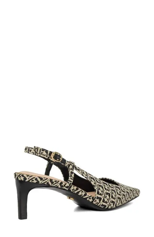 Dune London Dancing Slingback Kitten Heel Pumps - Black