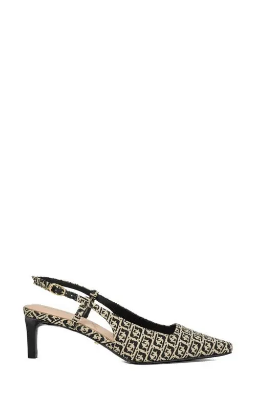 Dune London Dancing Slingback Kitten Heel Pumps - Black