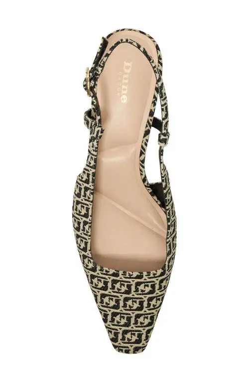 Dune London Dancing Slingback Kitten Heel Pumps - Black