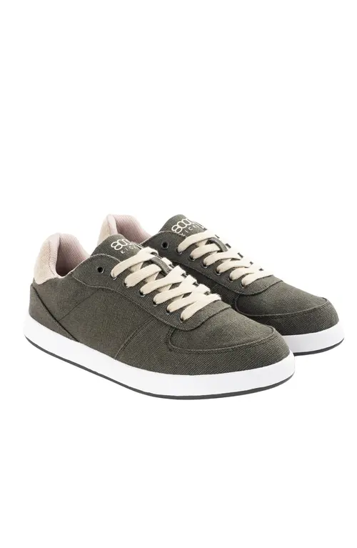 8000KICKS Hemp Upper Sneakers - Dark Green