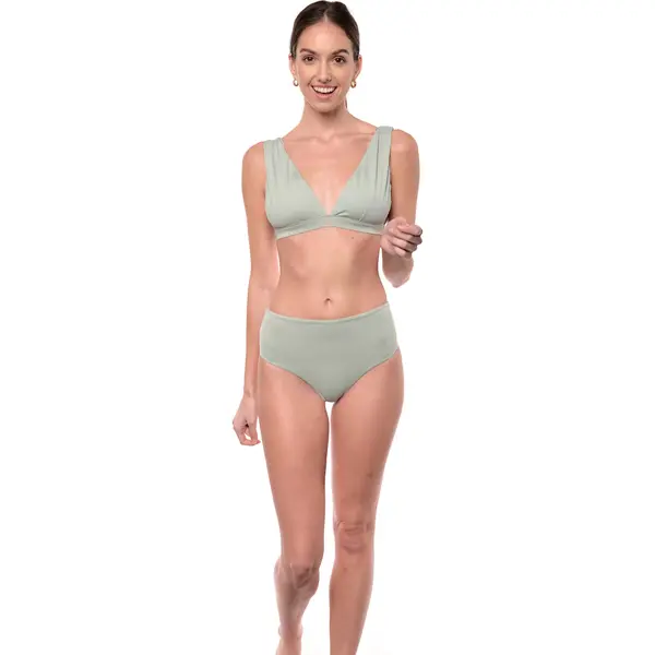 SAUIPE Natalie Bikini Top - Sage Green