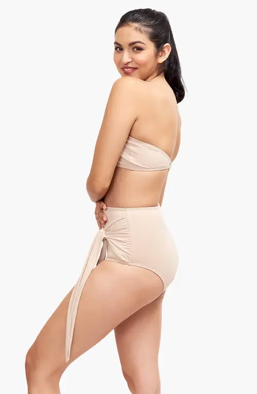 SAUIPE Giovanna Strapless Bikini Top - Camel