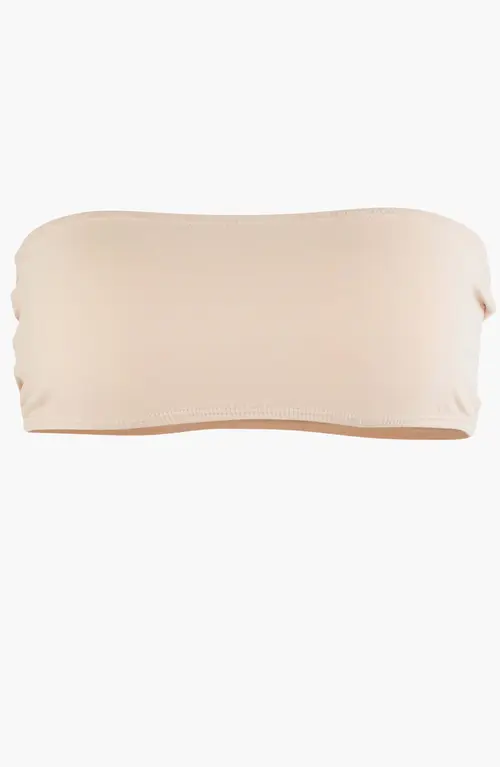 SAUIPE Giovanna Strapless Bikini Top - Camel