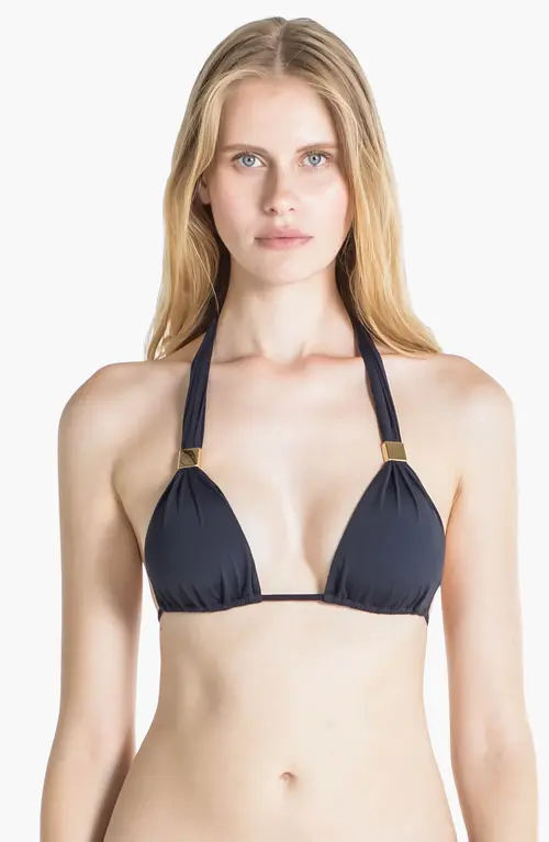 SAUIPE Nina Halter Bikini Top With Pads - Black
