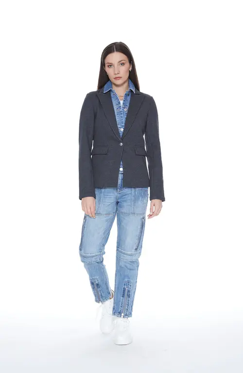 BLUE REVIVAL Helen Blazer With Removable Denim Insert